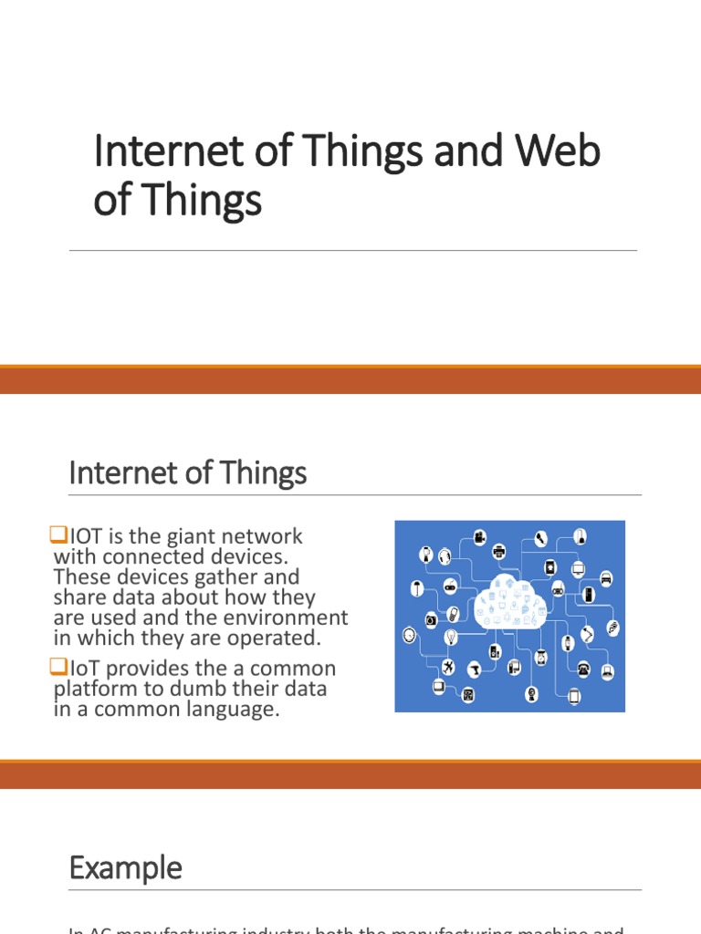 Difference Between Web of Things and Internet of Things | PDF ...