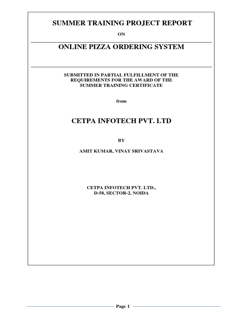Python Project Report Pdf Python Programming Language Programming Language 