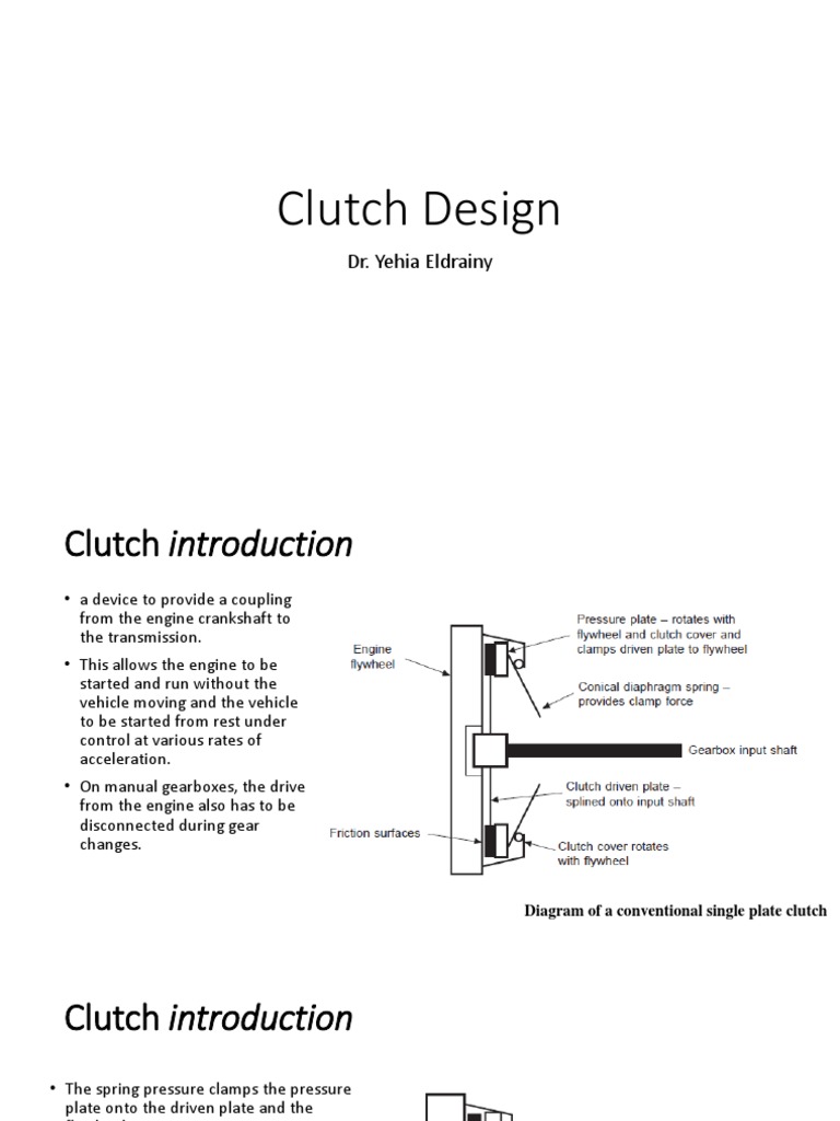 Clutch Design | PDF | Clutch | Transmission (Mechanics)