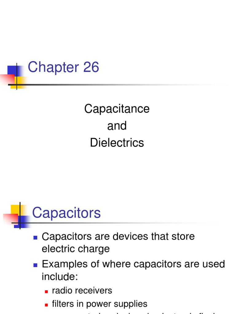 Capacitance and Dielectrics Guide | PDF | Capacitor | Series And ...
