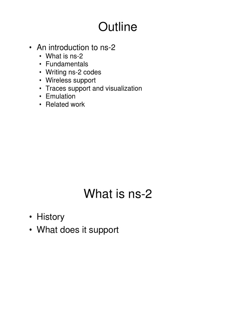 Intro To Ns2 | PDF | Routing | Constructor (Object Oriented Programming)