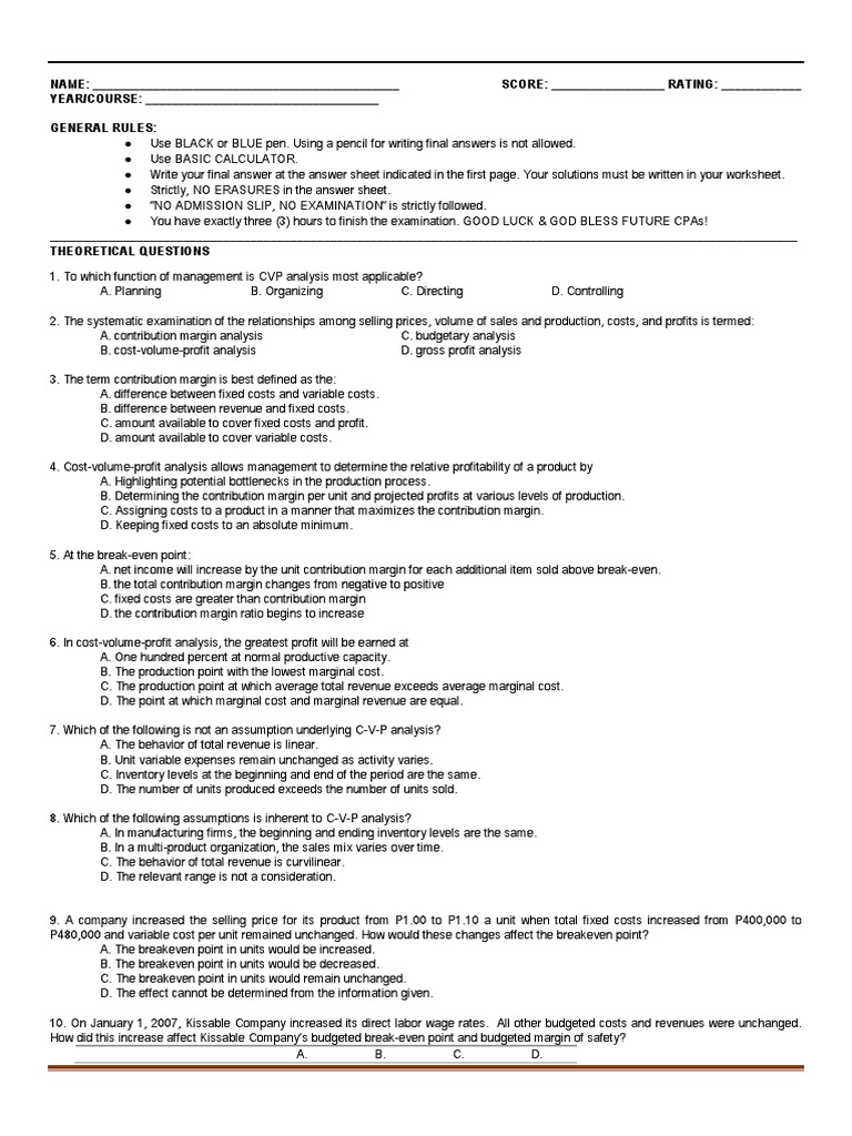 Prelims Ms1 | PDF | Income Statement | Marketing