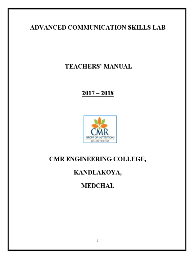 Advanced Communication Skills Lab | PDF | Nonverbal Communication ...