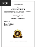 Internship Report On CNC TRAINING | PDF | Numerical Control | Machines