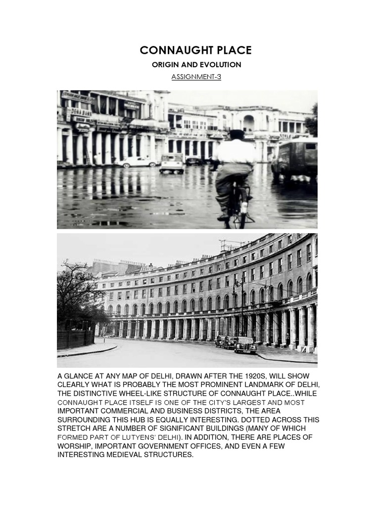 Connaught Place: Origin and Evolution | PDF