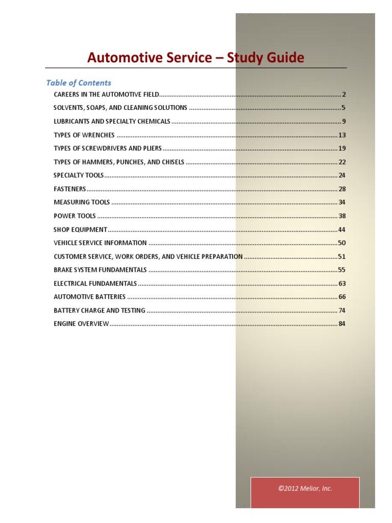 Automotive Service PDF | PDF | Nut (Hardware) | Motor Oil