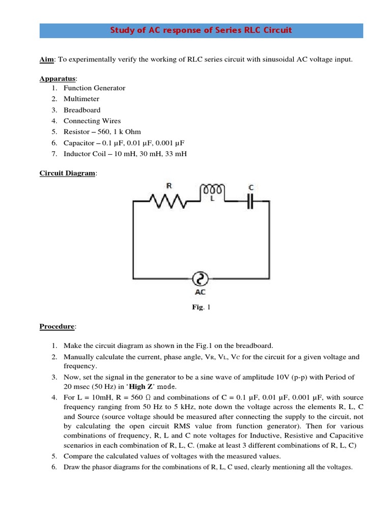 5 RLC AC Analysis | PDF | Electrical Network | Electrical Impedance