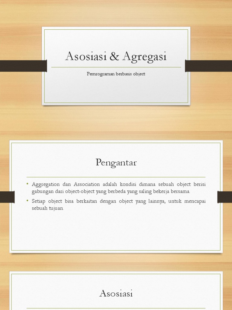 13 - Asosiasi Agregasi | PDF