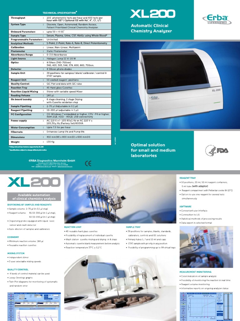 XL 200 Onboard Lyse Features Guide | PDF | Body Fluids | Animal Anatomy