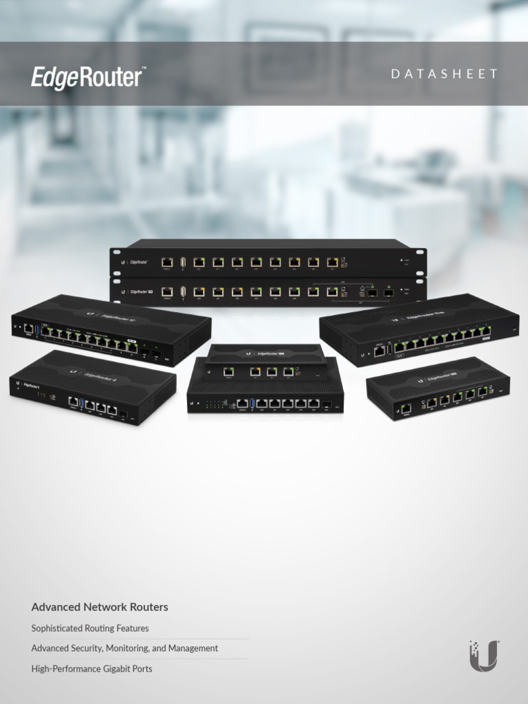 EdgeRouter 12 Datasheet | PDF | Computer Network | Ip Address