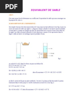 Essai d'Équivalent de Sable pour Béton | PDF