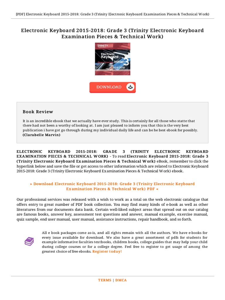 Trinity Grade 3 Keyboard Exam Pieces | PDF | Books | E Books