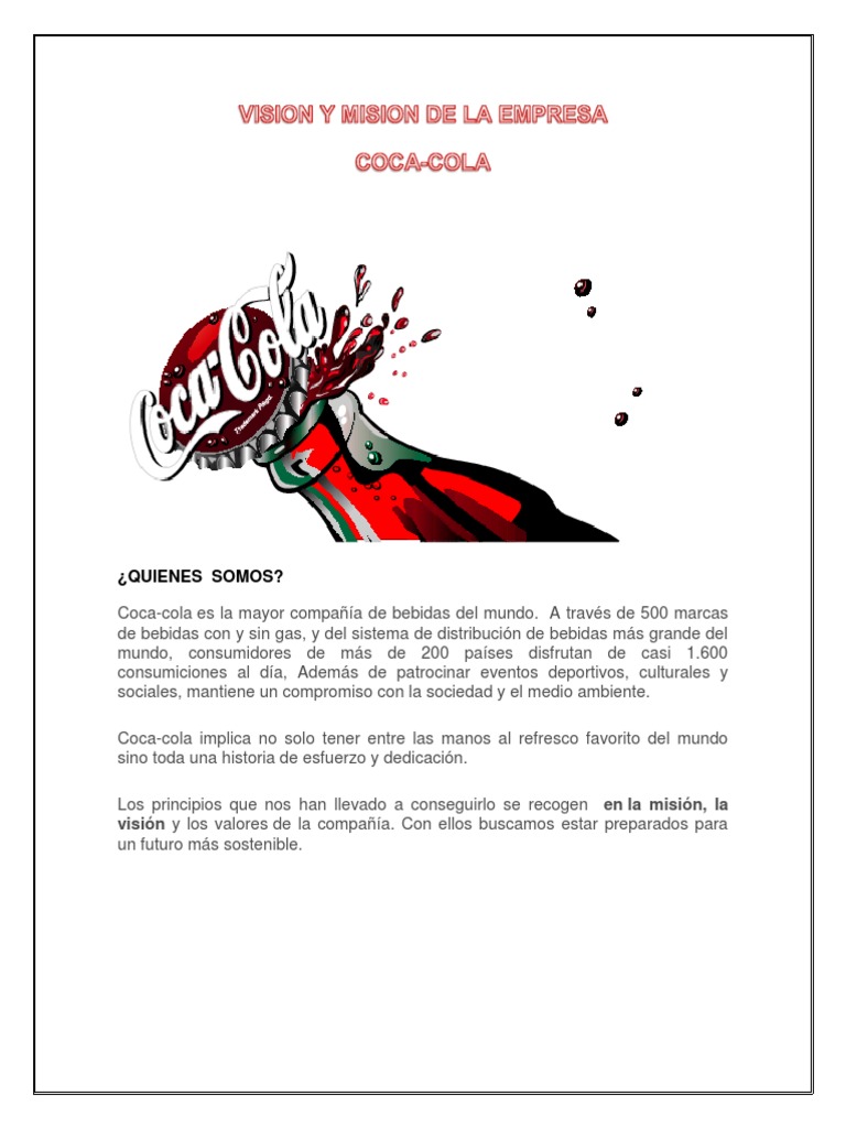 Enfatizar bestia líquido cual es la mision de coca cola company prisa ... Enfatizar bestia líquido cual es la mision de coca cola company prisa ...
