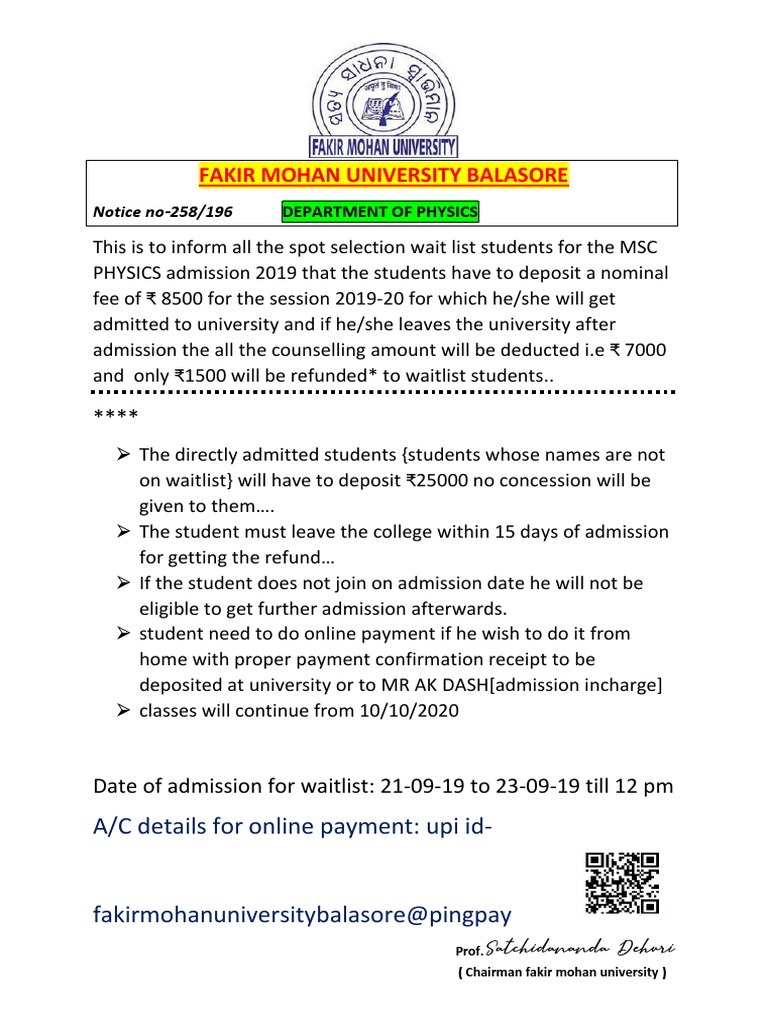 Fakir Mohan University Balasore | PDF