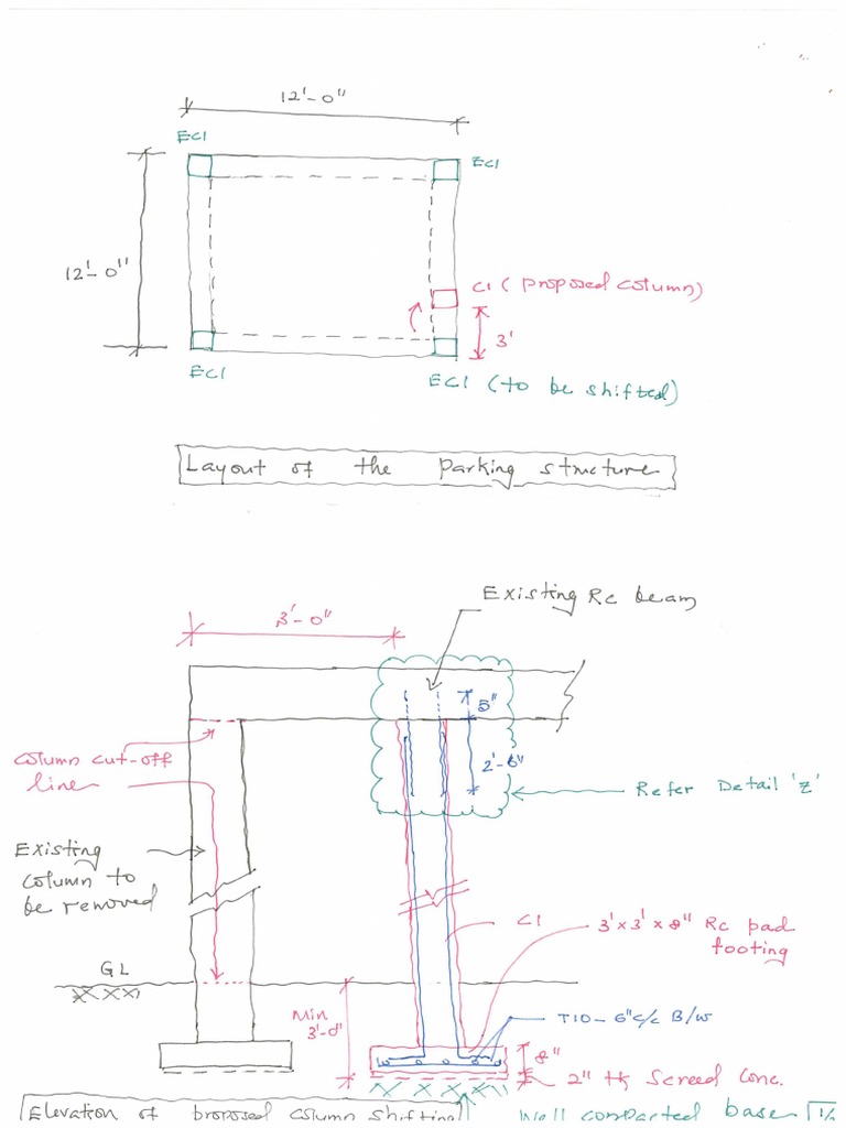 Column Shifting Design | PDF
