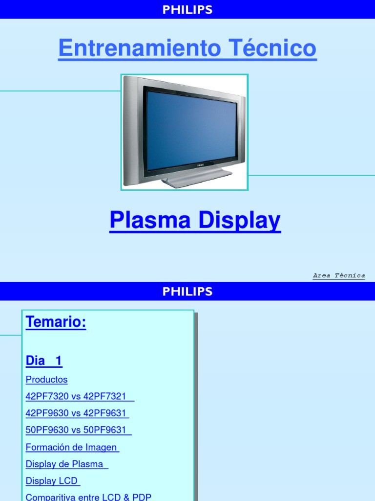 Curso Plasma Vs LCD - Philips 2006.pps | PDF | Modelo de color Rgb ...