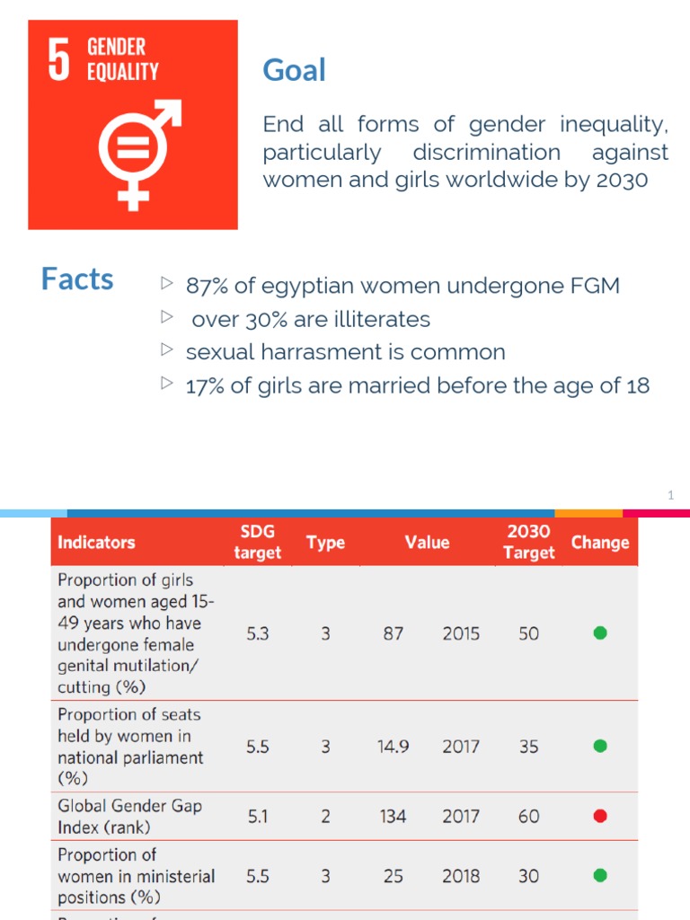 SDG Gender Equality in Egypt | PDF