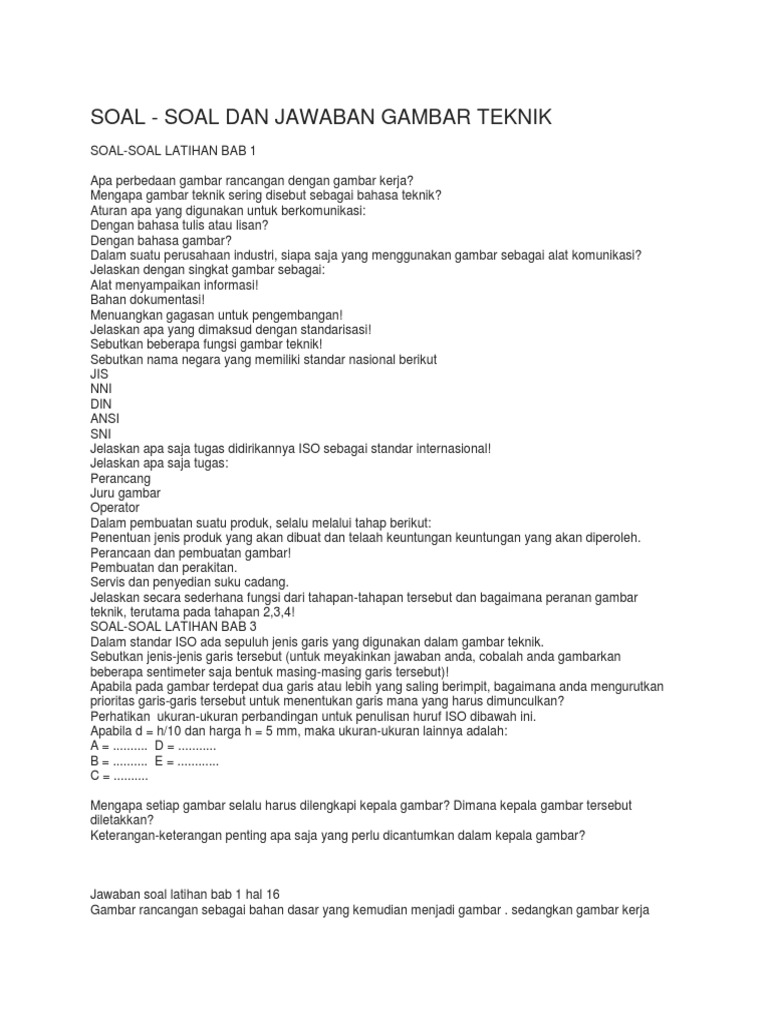 SOAL Gto Dan Jawaban | PDF