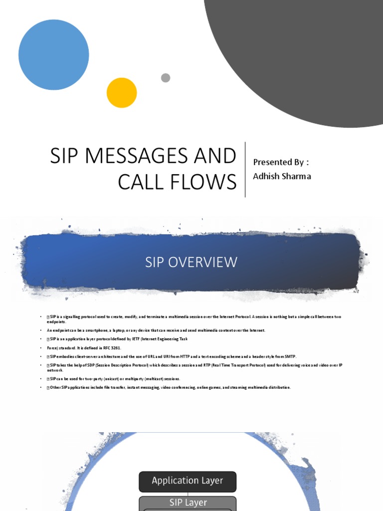 Sip Messages and Call Flows | PDF | Session Initiation Protocol ...