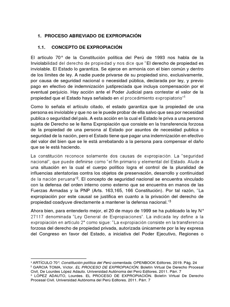 Definición y Proceso de Expropiación | PDF | Dominio eminente | Propiedad