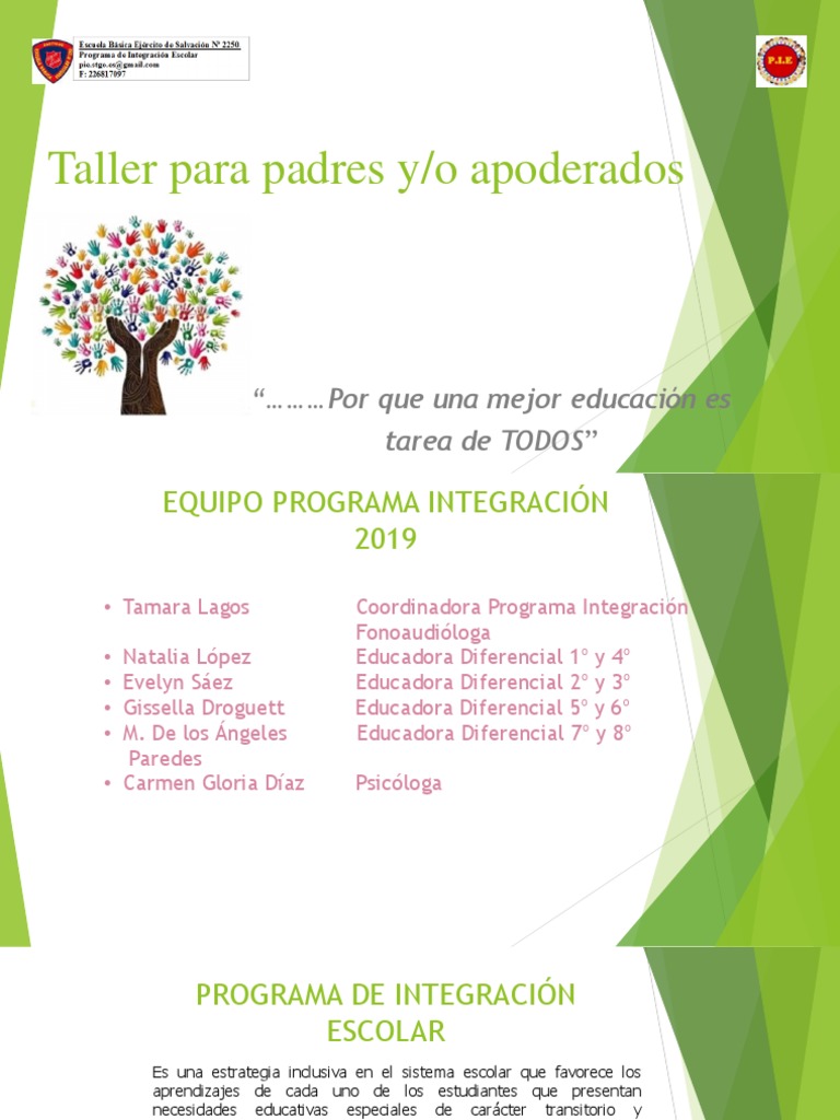 Taller para padres y apoderados sobre estrategias educativas efectivas | PDF | Las emociones ...
