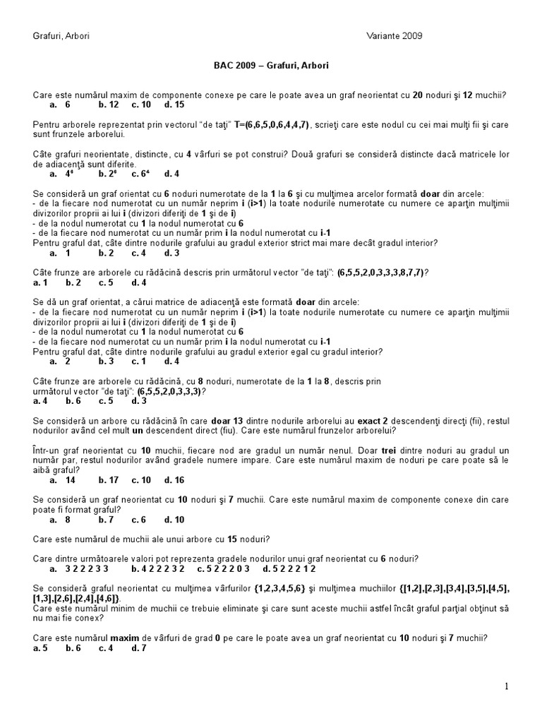 Grafuri Arbori | PDF
