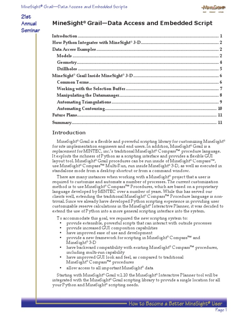 Grail | PDF | Scripting Language | Graphical User Interfaces