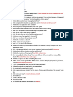Interview Questions ISCP | PDF