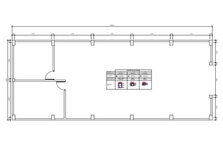 C-1 C-1 C-1 C-1 C-1 C-1: Cuadro de Columnas | PDF