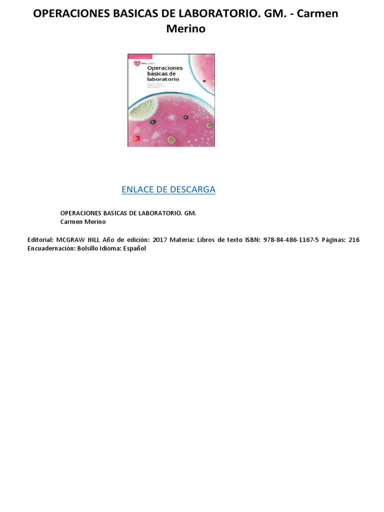 Operaciones Basicas Laboratorio | PDF