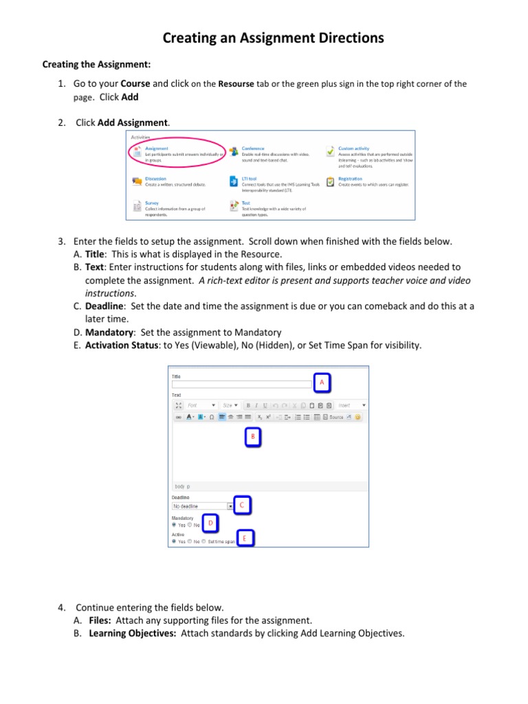 Creating An Assignment Directions - Modern | PDF | Android (Operating System) | Ios