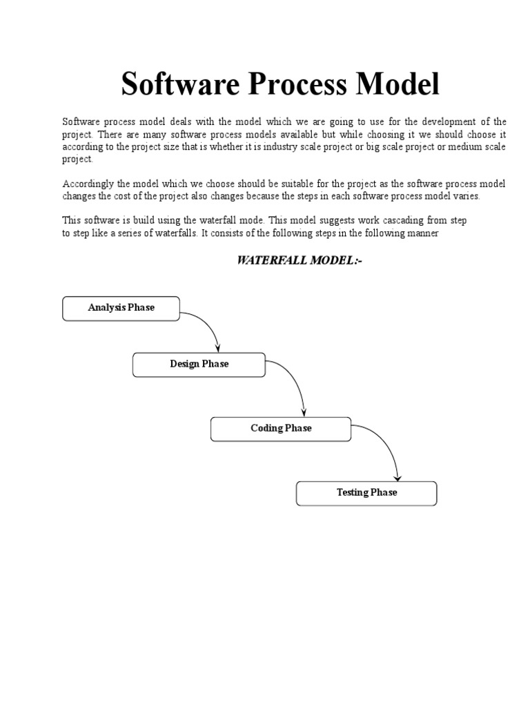 Choosing an Appropriate Software Process Model Based on Project Scope and Using the Waterfall ...