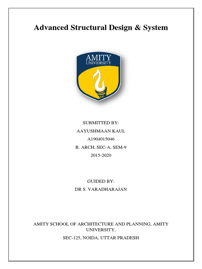 Advanced Structural Design & System Analysis | PDF | Civil Engineering ...