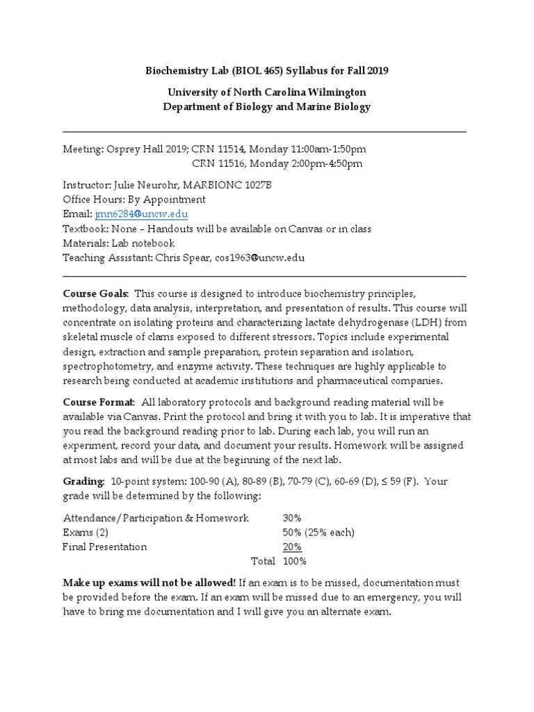 Syllabus | PDF | Academic Dishonesty | Experiment