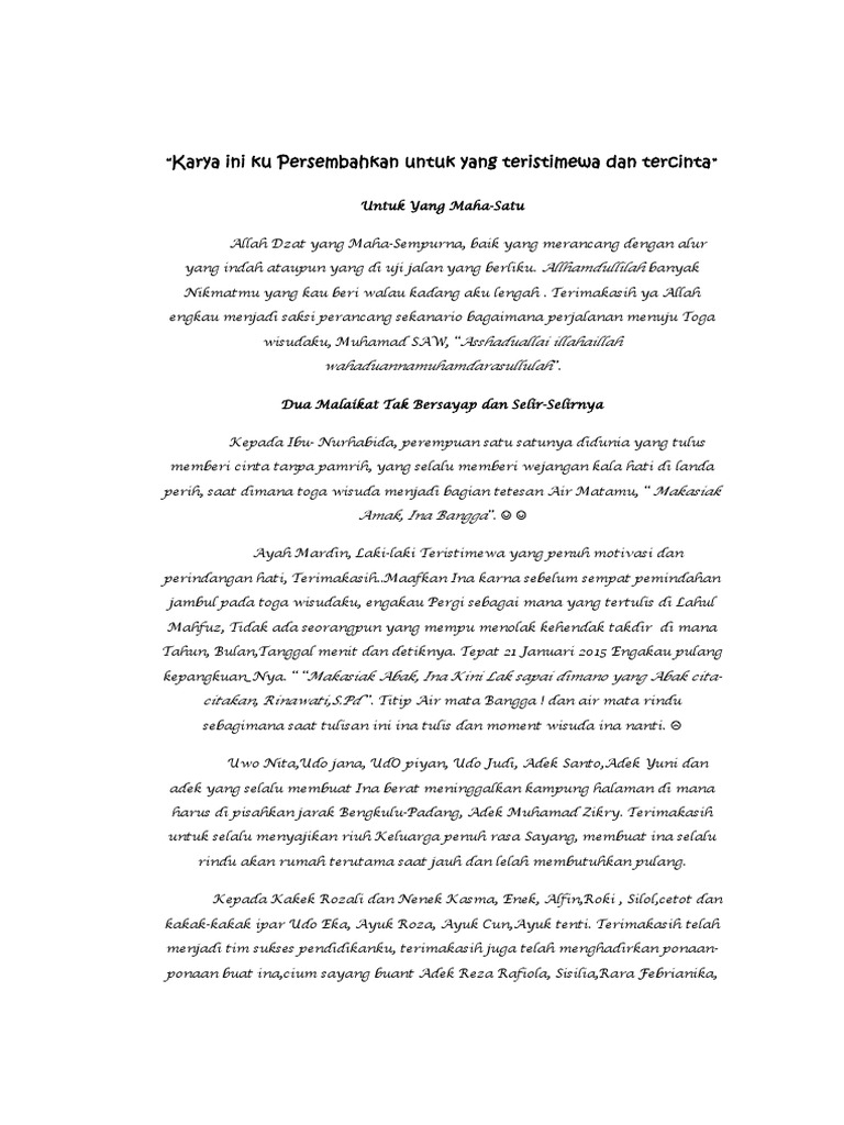 Halaman Persembahan | PDF