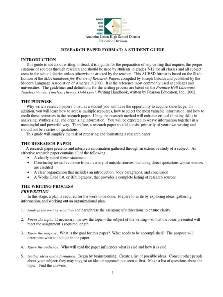 Research Paper Standards | PDF | Citation | Academic Publishing