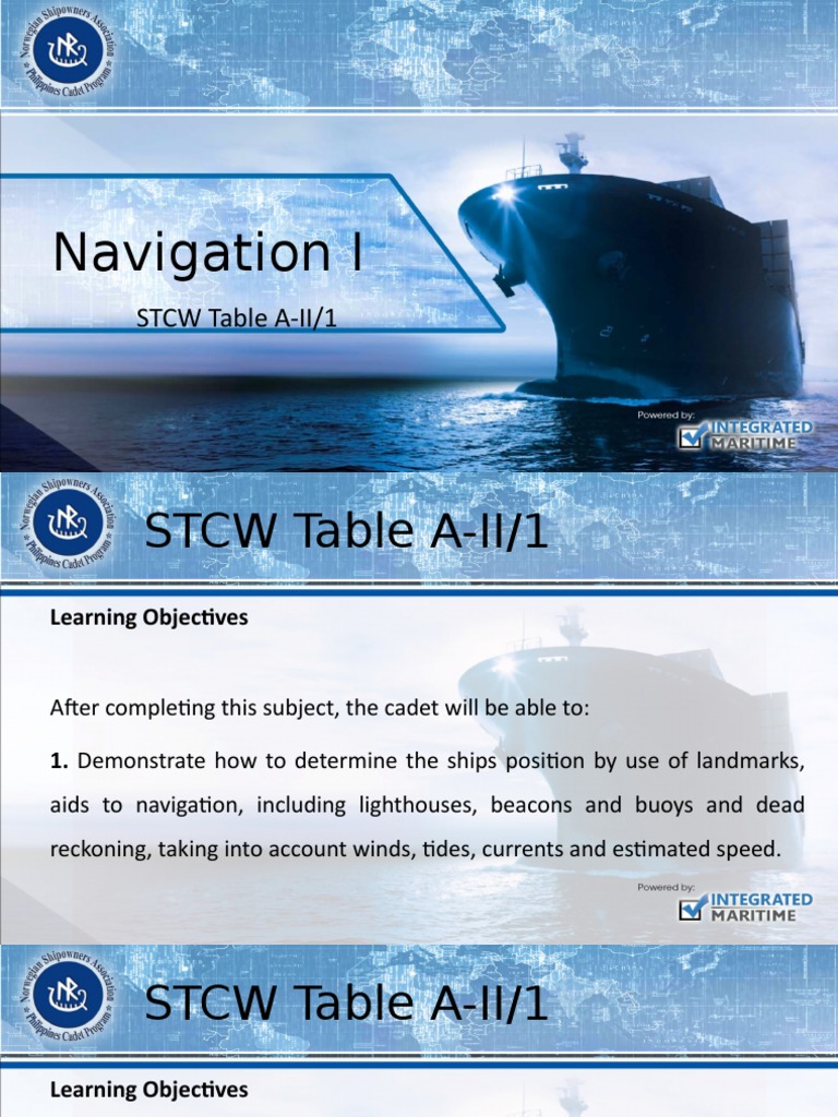 Navigation I: STCW Table A-II/1 | Download Free PDF | Longitude | Latitude