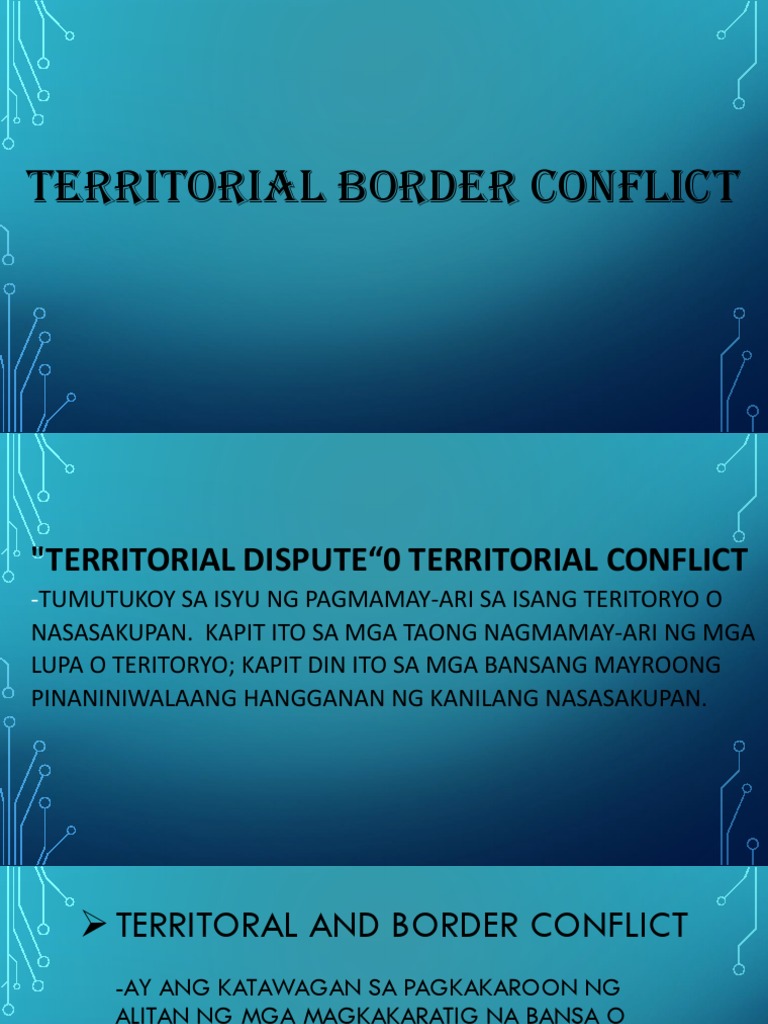 Territorial Border Conflict | PDF