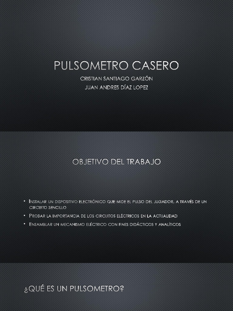 Pulsometro Casero | PDF