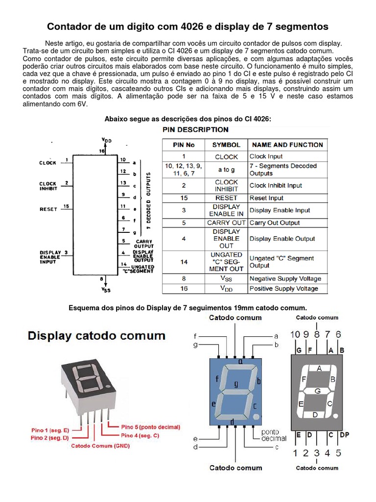 Display de 7 Segmentos | PDF