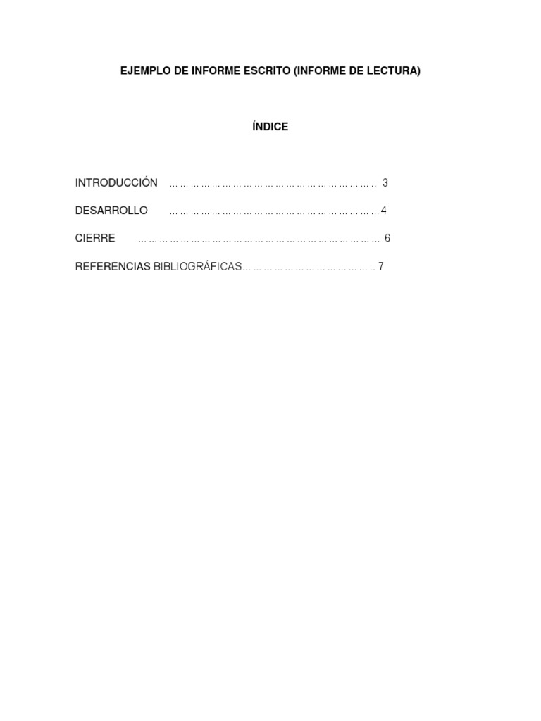 Ejemplo de Informe Escrito | Descargar gratis PDF | Economias | Business