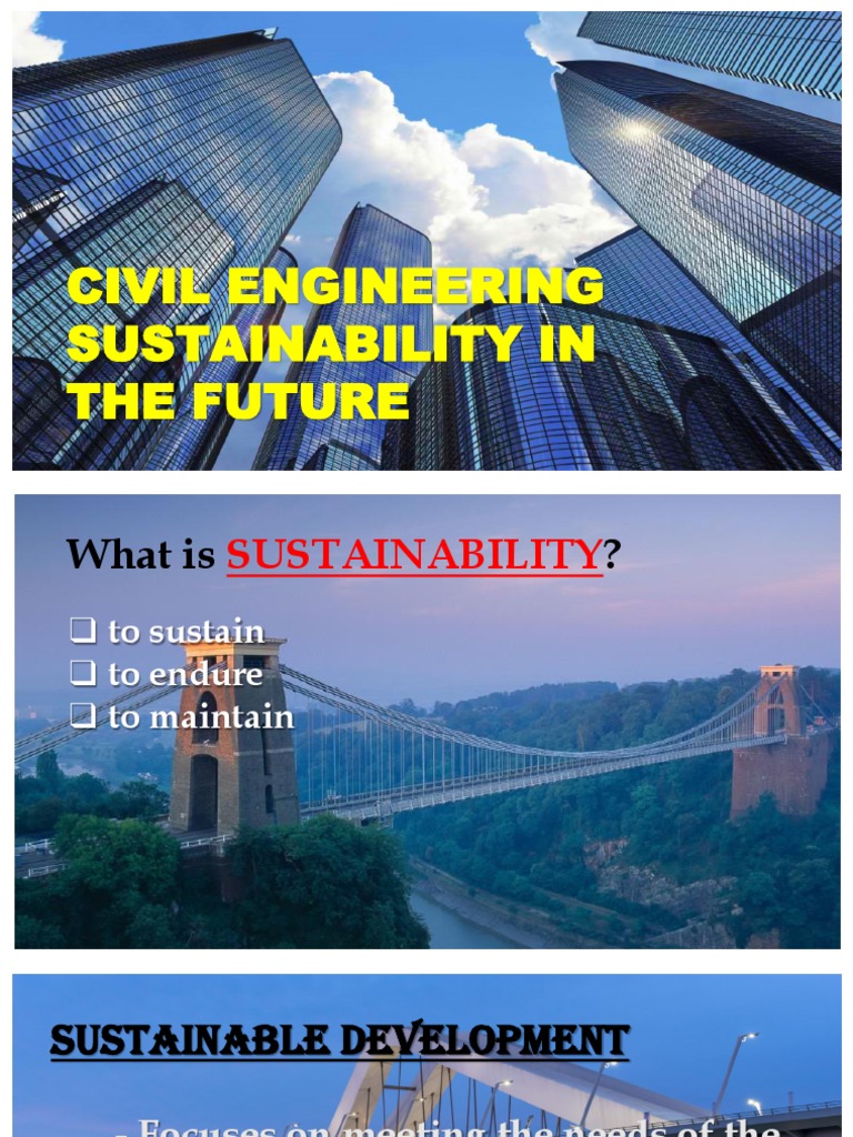 Civil Engineering Sustainability in The Future | PDF | Sustainability ...