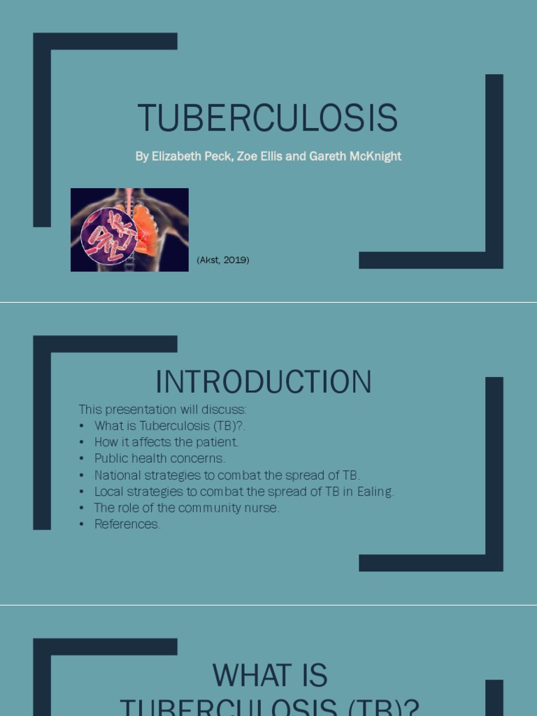Tuberculosis Presentation Submission | PDF | Tuberculosis | Health Policy