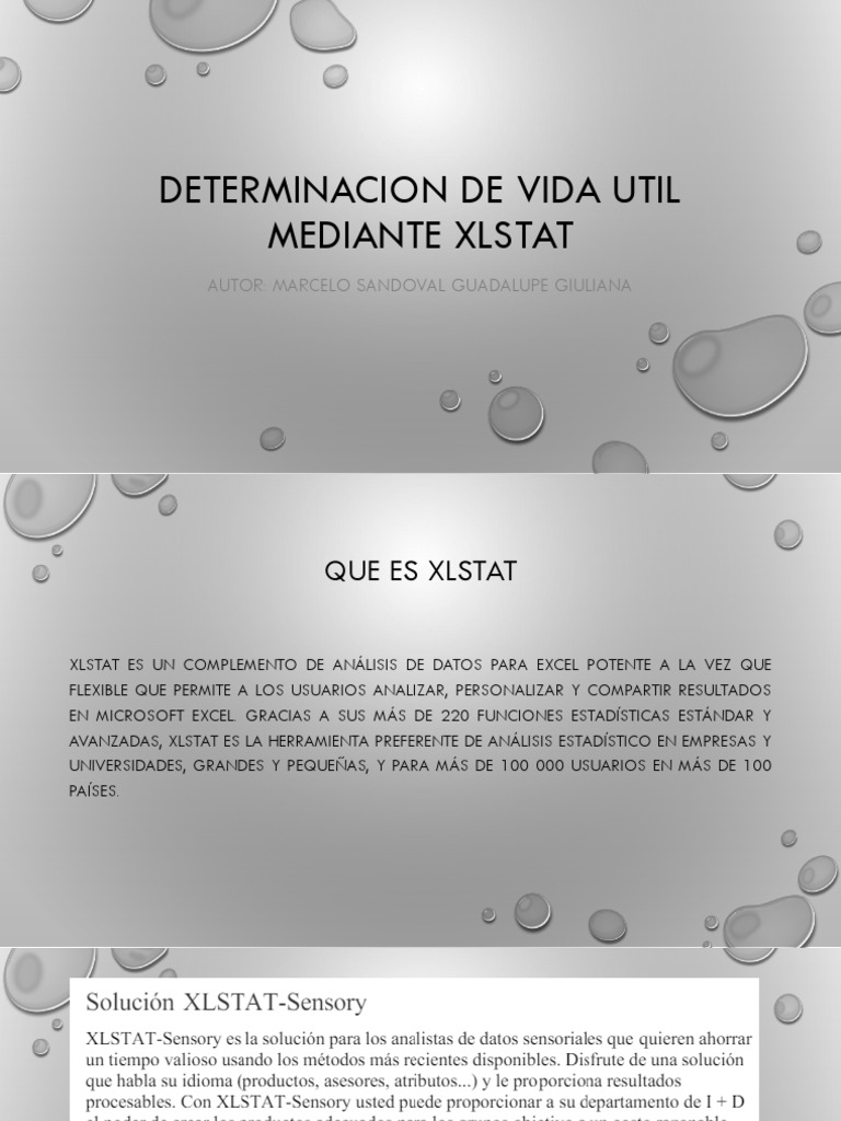 Determinacion de Vida Util Mediante Xlstat | PDF