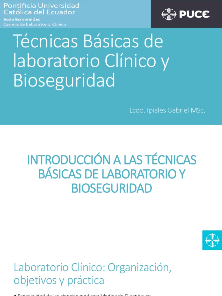 Unidad 1 - 2 Técnicas Básicas de Laboratorio Clínico y Bioseguridad ...