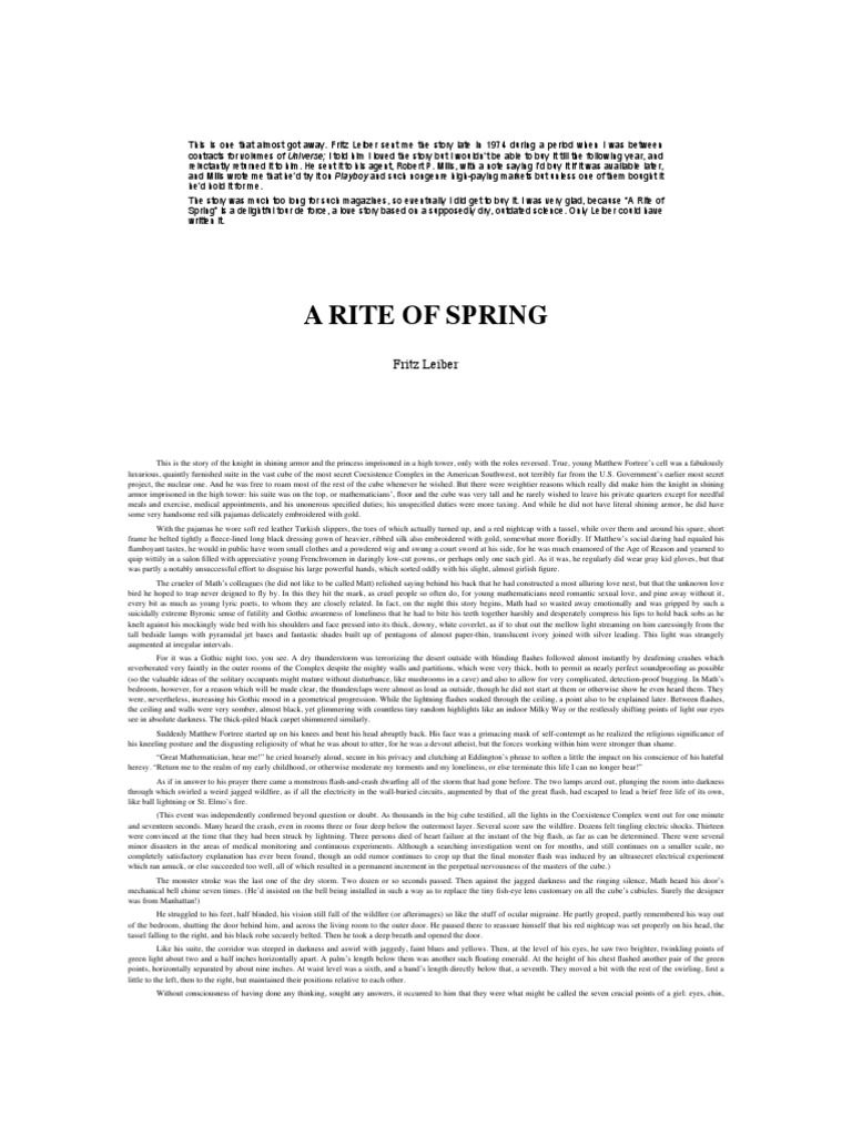 A Rite of Spring | PDF | Pythagoras | Teaching Mathematics
