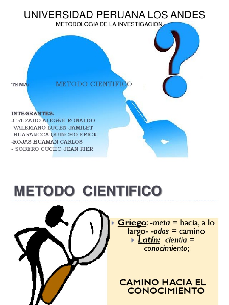 METODOS CIENTIFICOS | Método científico | Teoría
