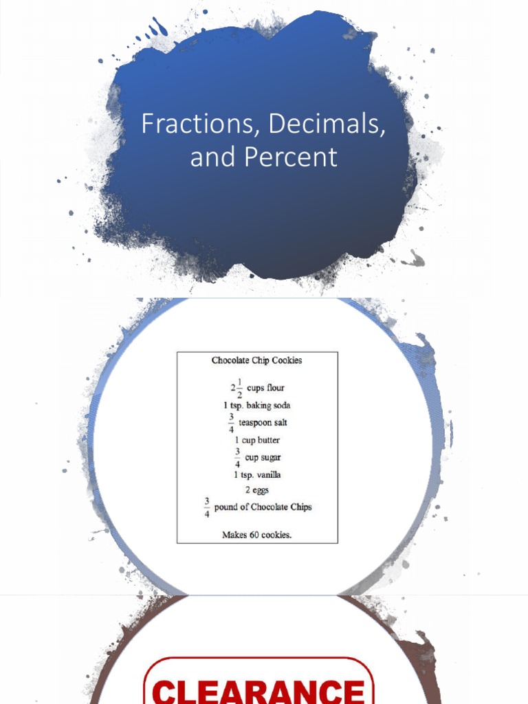 Fractions Decimals and Percent | PDF