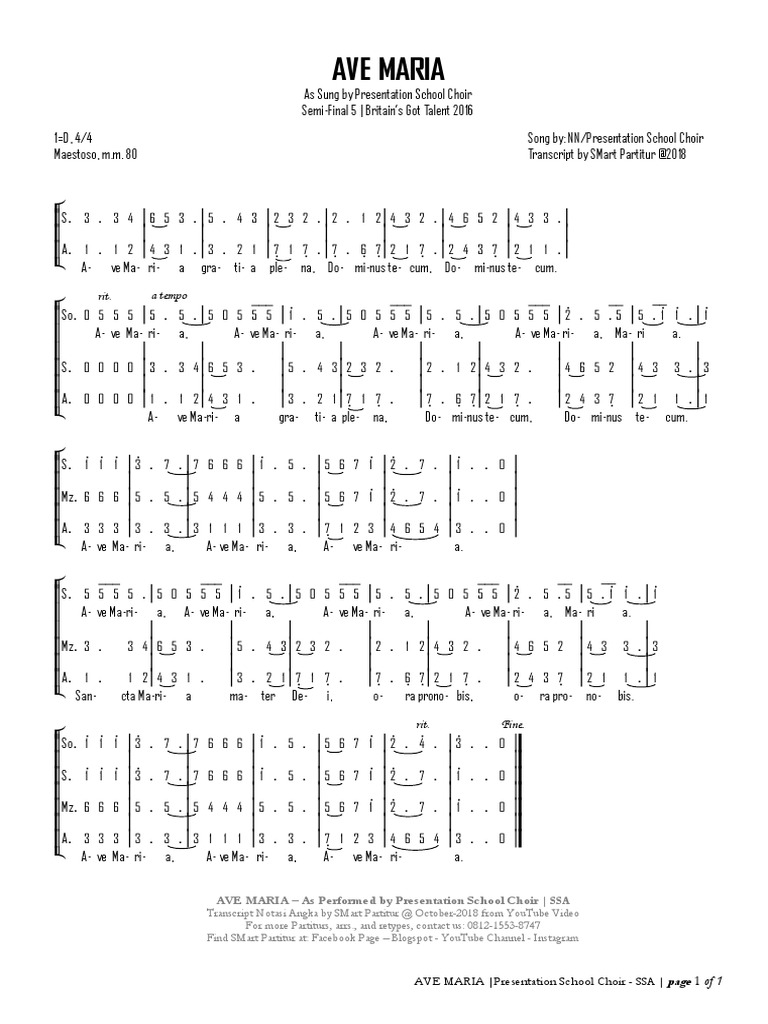 Lagu Ave Maria | PDF