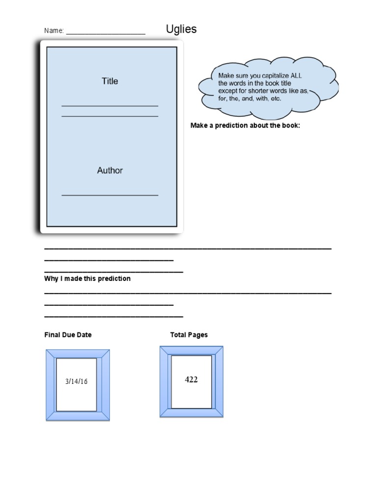 Uglies Novel Packet | PDF